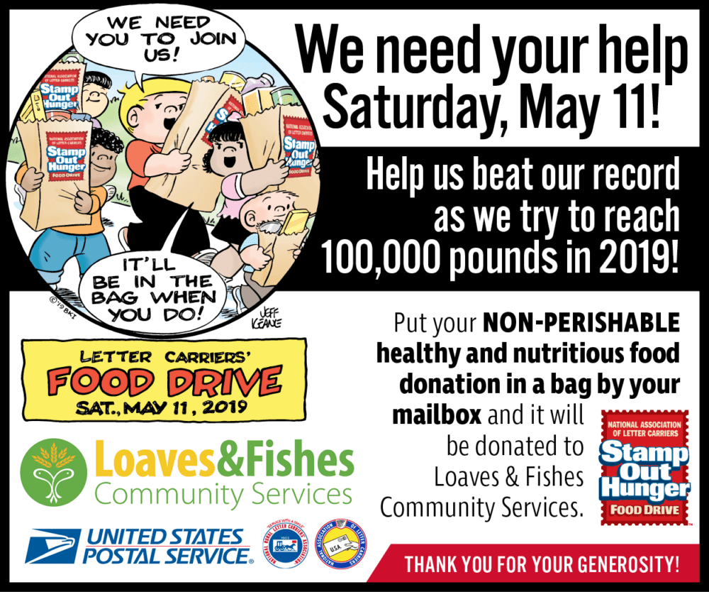 Stamp Out Hunger 2019! - Loaves & Fishes